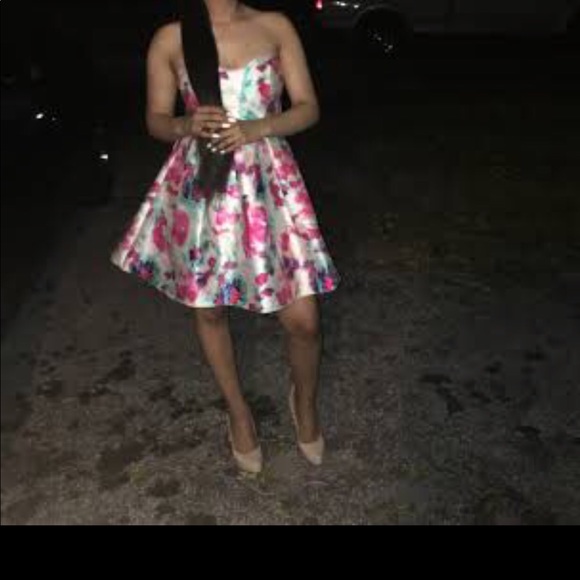 Dresses | Short Floral Prom Dress | Poshmark